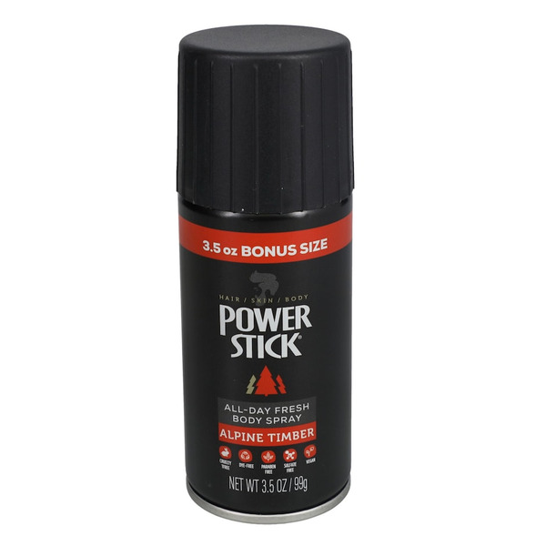 Dollar Tree Power Stick All-day Fresh Body Spray, Alpine Timber Same ...