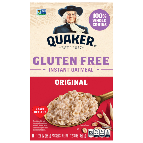 Quaker Gluten Free Original Instant Oatmeal Same-Day Delivery or Pickup ...