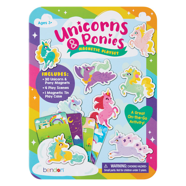 ALDI Bendon Magnetic Tin Games Unicorns & Ponies Same-Day Delivery or ...