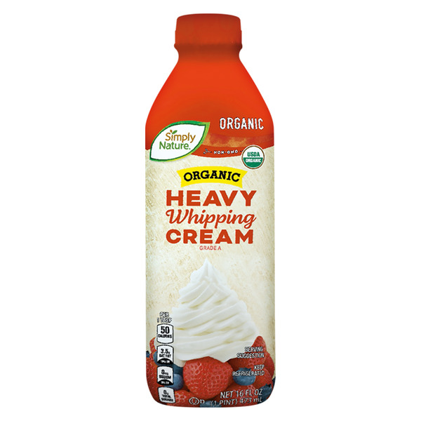Simply Nature Organic Heavy Whiping Cream Same-Day Delivery or Pickup ...