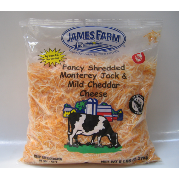 James Farm Fancy Shredded Mild Cheddar & Monterey Jack Cheese Delivery ...