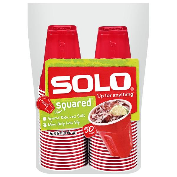 Publix SOLO Plastic Cups, Squared, 18 Ounce Same-Day Delivery or Pickup | Instacart