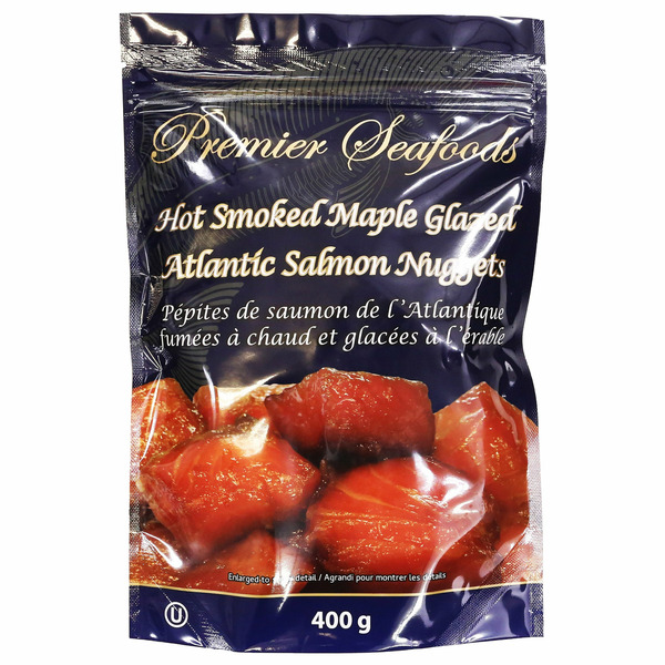 Pacific Seafood Hot Smoked Maple Glazed Atlantic Salmon Nuggets Same ...
