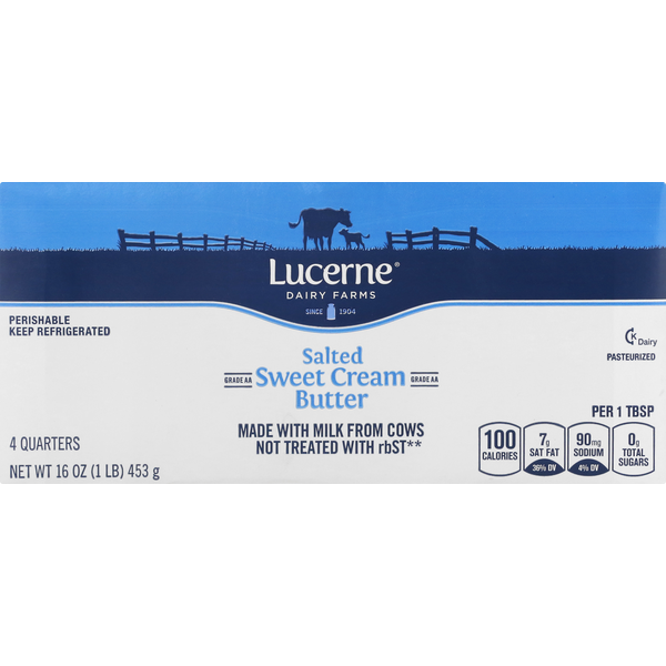 Safeway Lucerne Butter, Salted, Sweet Cream Same-Day Delivery or Pickup ...