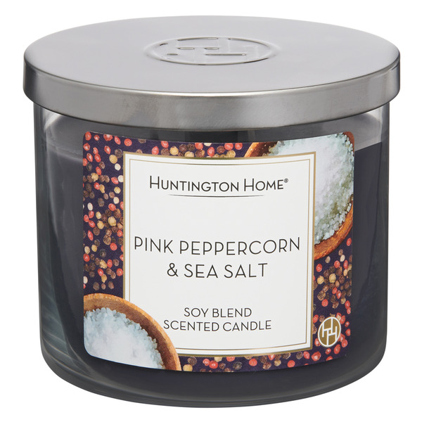 Huntington Home Pink Peppercorn & Sea Salt 3 Wick Candle Same-Day ...