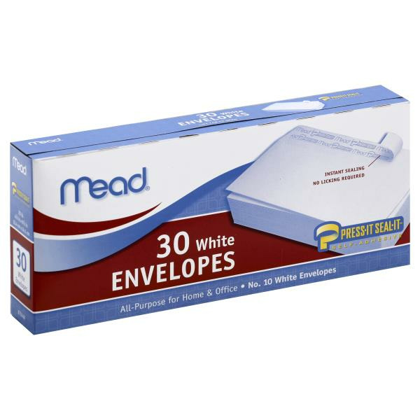 Mead Envelopes, White, No. 10 Same-Day Delivery or Pickup | Publix