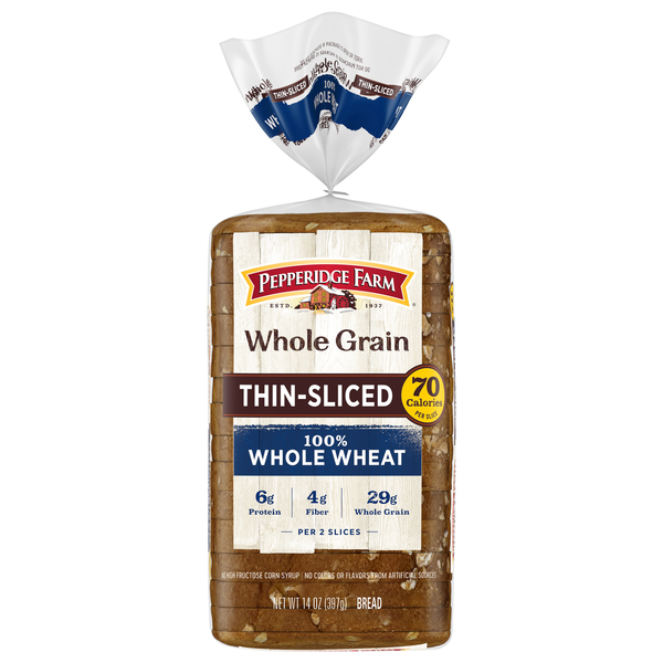 Stop & Shop Pepperidge Farm Thin-Sliced 100% Whole Wheat Bread Same-Day ...