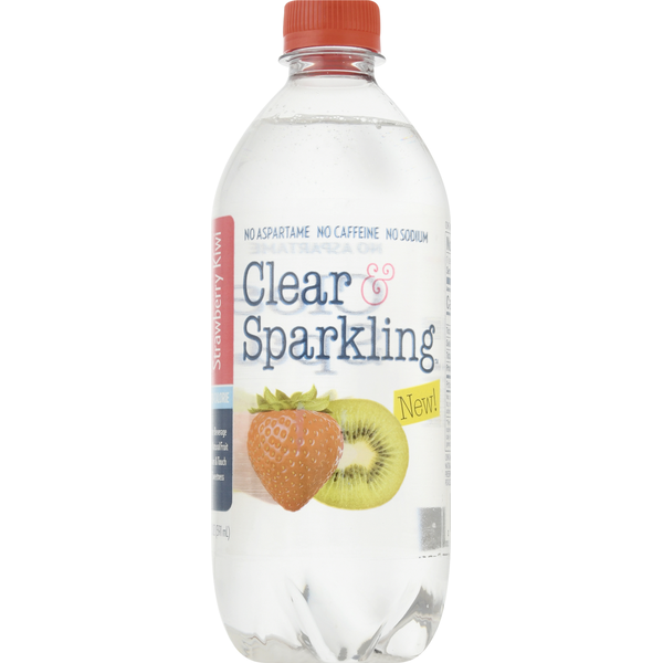 Clear & Sparkling Water Beverage, Strawberry Kiwi (20 fl oz) - Instacart