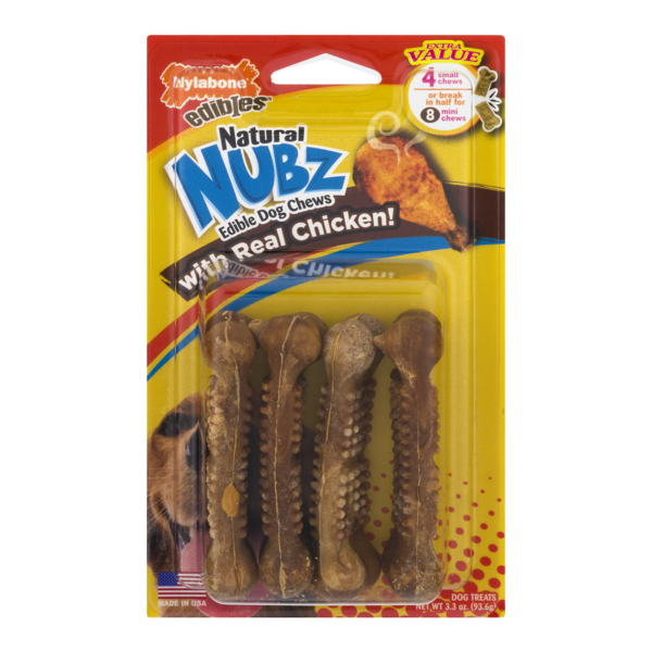 Stop & Shop Nylabone Dog Treats, with Real Chicken, Edible Same-Day ...
