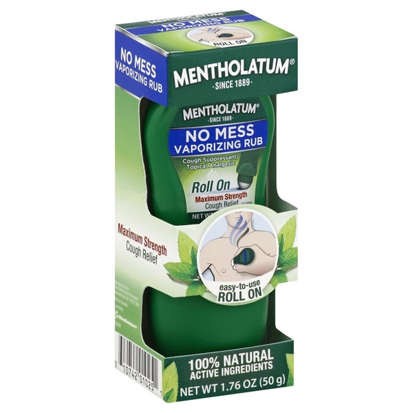 Mentholatum Vaporizing Rub, Maximum Strength, Roll On (1.76 oz) - Instacart