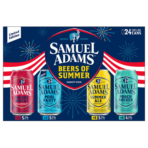 Sam Adams Summer, Variety, 12 fl oz, 24 count Same-Day Delivery ...