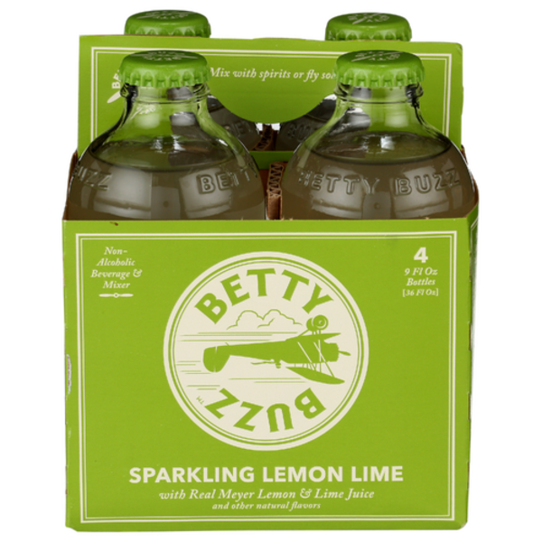 Betty Buzz Sparkling Lemon Lime 4 Count Same-Day Delivery or Pickup | Sprouts Farmers Market