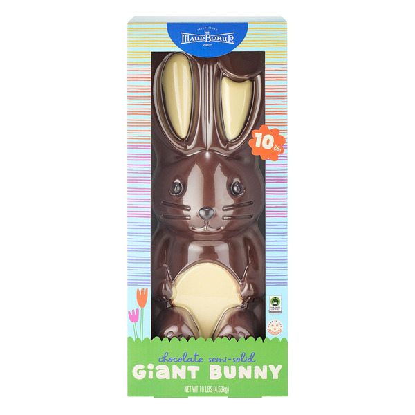 Maud Borup Giant Chocolate Bunny, 10 lbs Same-Day Delivery | Costco