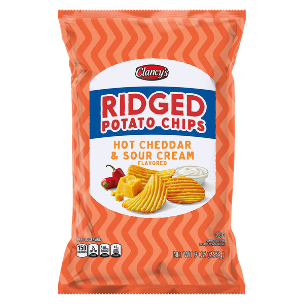 Clancy's Hot Cheddar & Sour Cream Ridged Chips Same-Day Delivery or ...