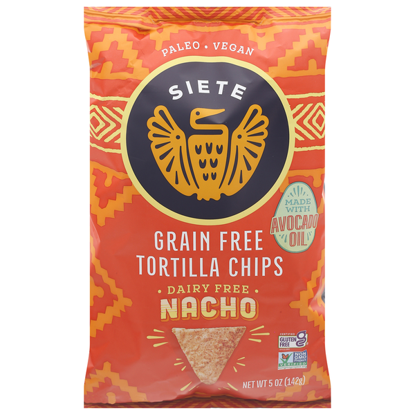 Siete Tortilla Chips, Dairy Free, Grain Free, Nacho Same-Day Delivery ...