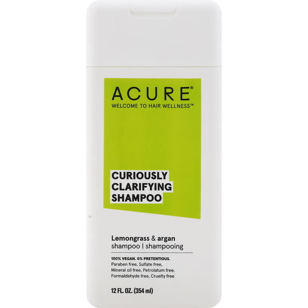 ACURE Shampoo, Curiously Clarifying, Lemongrass & Argan Same-Day ...