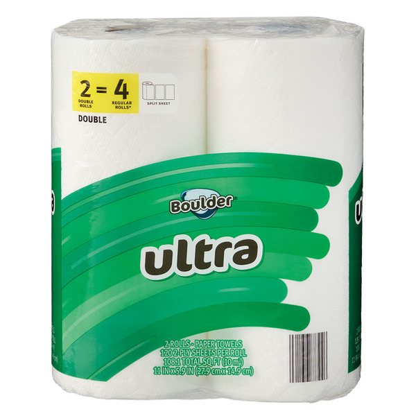 Boulder Ultra Paper Towel - 120 Sheets Same-Day Delivery or Pickup | ALDI