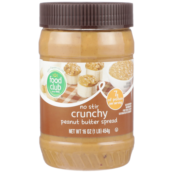 Food Club Crunchy Peanut Butter Spread (16 oz) - Instacart