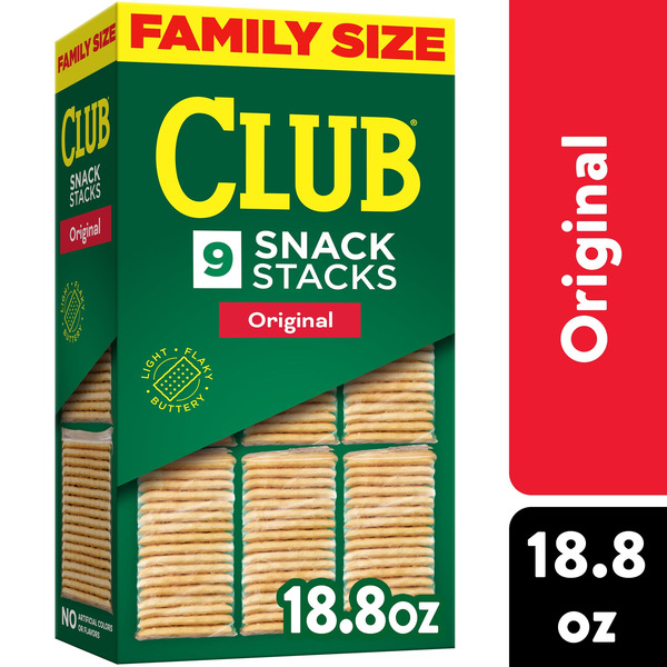 Club Snack Stacks Crackers Original, Lunch Snacks, 18.8 oz, 9 Count ...