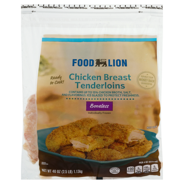 Food Lion Food Lion Boneless Chicken Breast Tenderloins Same-Day ...