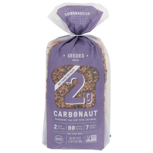 Sprouts Farmers Market Carbonaut Low Carb, Seeded Bread, Keto Certified ...