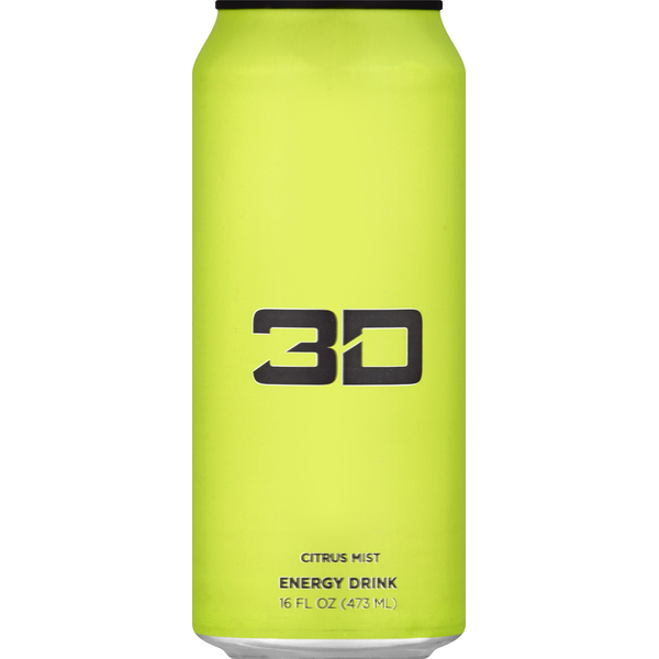 3d Energy Drink, Citrus Mist (16 oz) - Instacart