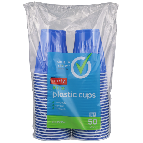 Simply Done Party Plastic Cups (18 fl oz) - Instacart