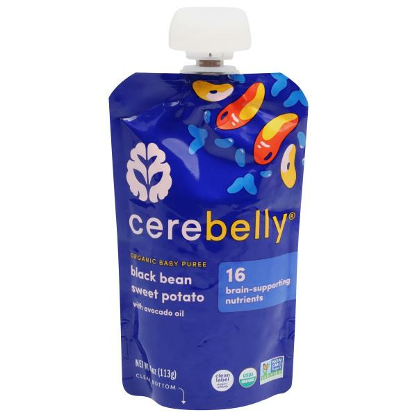 Cerebelly Baby Puree, Black Bean Sweet Potato, Organic Same-Day ...