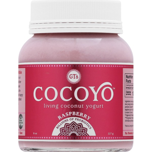 GT's Cocoyo Coconut Yogurt, Raspberry, Living (8 oz) - Instacart