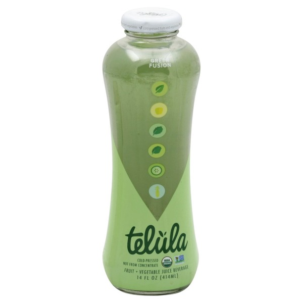 Telula Juice Beverage, Fruit + Vegetable, Green Fusion (14 fl oz ...