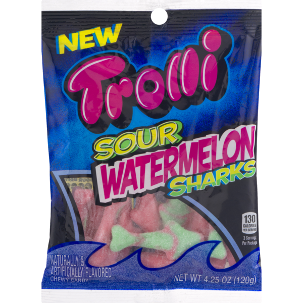 Trolli Sour Watermelon Sharks Gummi Candy (4.25 oz) - Instacart
