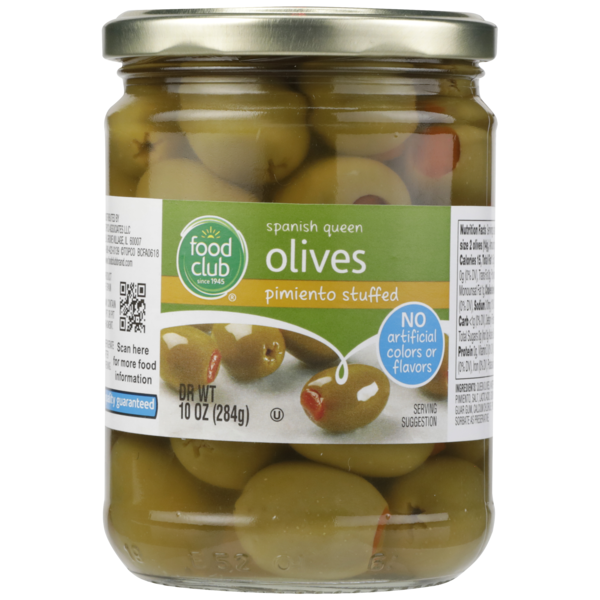 Food Club Pimiento Stuffed Spanish Queen Olives Same-Day Delivery or ...
