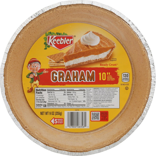 Kroger Keebler Ready Crust, Graham, 10 Inch Same-Day Delivery or Pickup ...