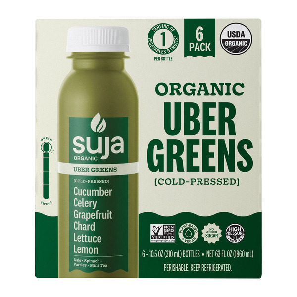 Suja Organic Uber Greens Cold Pressed Juice Drink Same-Day Delivery ...