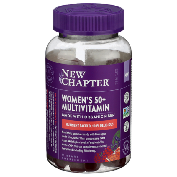 New Chapter Women's 50+ Multivitamin Gummies, Healthy Aging, Berry ...