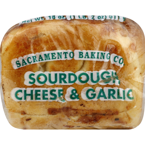 Sacramento Bake Bread, Sourdough, Cheese & Garlic (18 oz) - Instacart