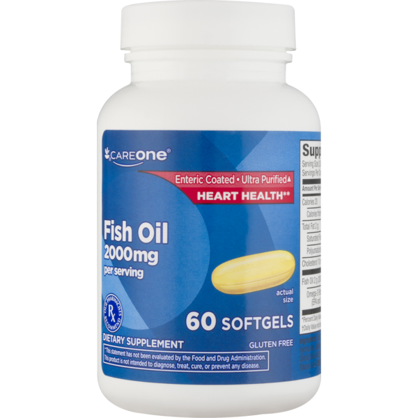CareOne Enteric Coated Fish Oil Softgels (60 each) - Instacart