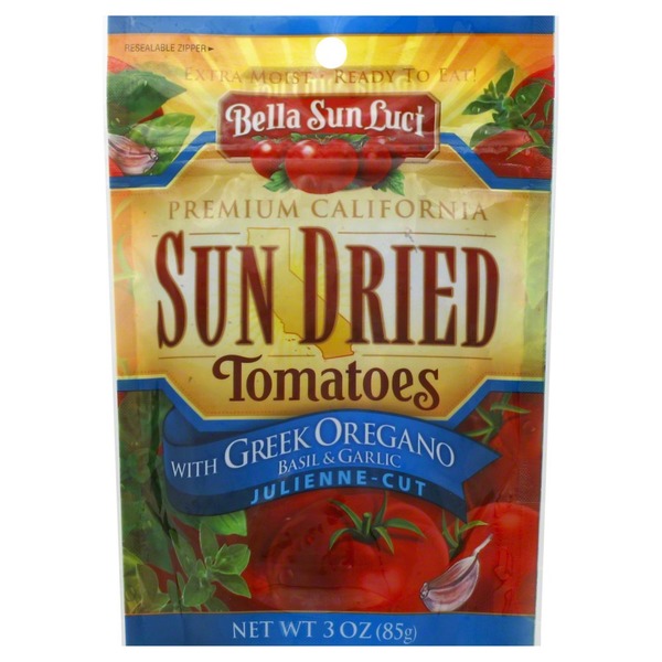 Bella Sun Luci Tomatoes, Sun Dried, Basil & Garlic, Julienne-Cut (3 oz ...