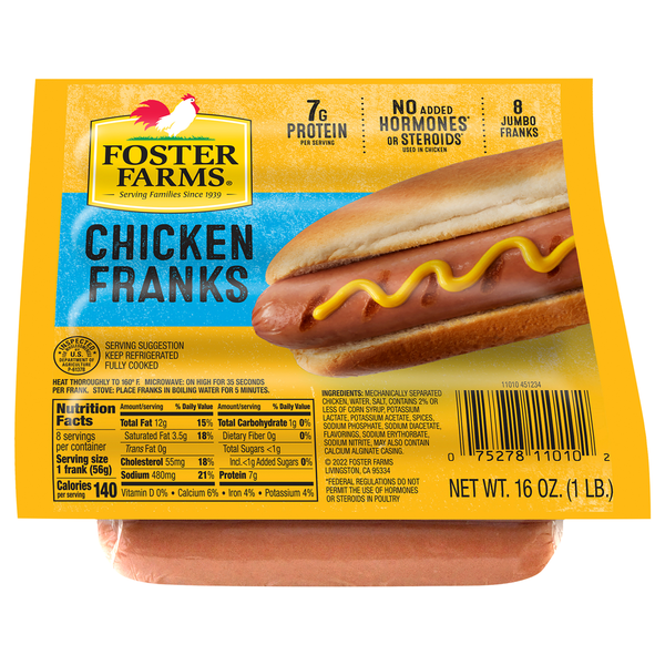 Safeway Foster Farms Chicken Franks Same-Day Delivery or Pickup | Instacart