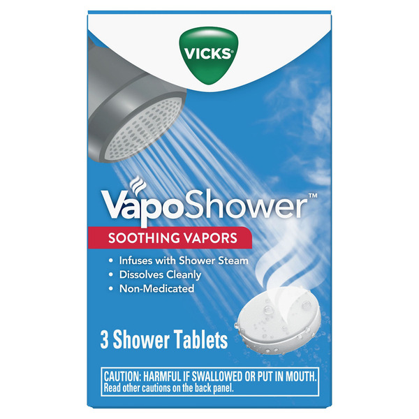 Wegmans Vicks VapoShower, Dissolvable Shower Tablets, Soothing Non ...