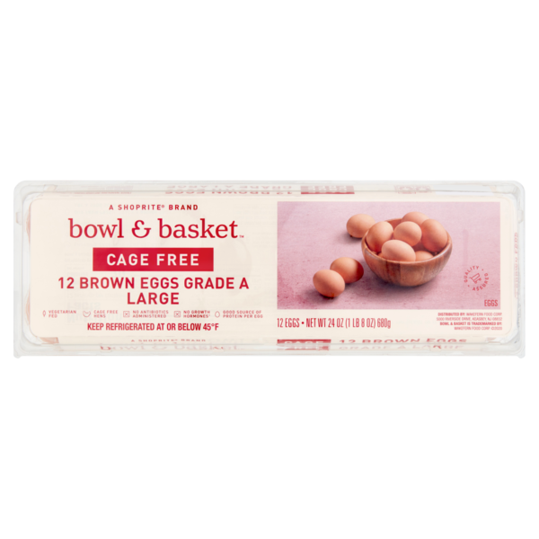 ShopRite Bowl & Basket Fresh White Large Eggs Same-Day Delivery | Instacart