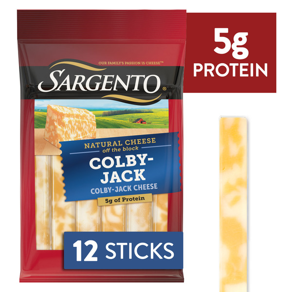 Sargento Natural Colby-Jack Cheese Sticks, 12-Count Same-Day Delivery ...