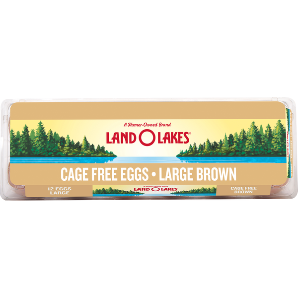 ShopRite Land O Lakes Large Brown Cage Free Eggs, 12 Count Same-Day ...