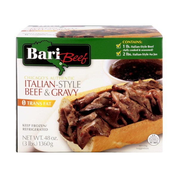 Bari Beef Italian-Style Beef & Gravy Kit (48 oz) - Instacart