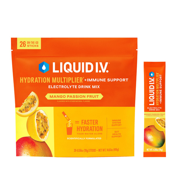 Liquid I.V. Mango Passion Fruit, Hydration Multiplier Electrolyte Drink ...