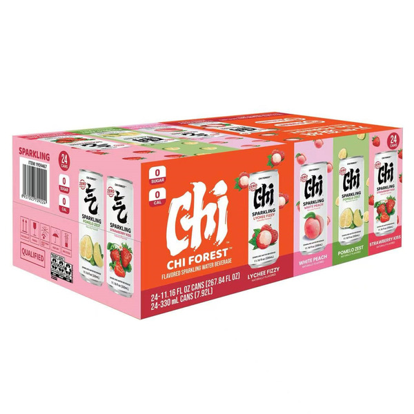 Chi Forrest Flavored Sparkling Water Beverage Variety, 11.16 fl oz, 24 ...