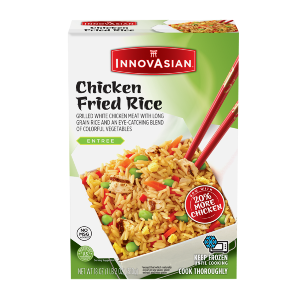 InnovAsian Chicken Fried Rice, Frozen Multi-Serve Entrée Same-Day ...