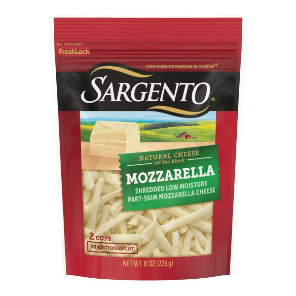 Sargento Traditional Cut Low Moisture Part-Skim Mozzarella Natural ...
