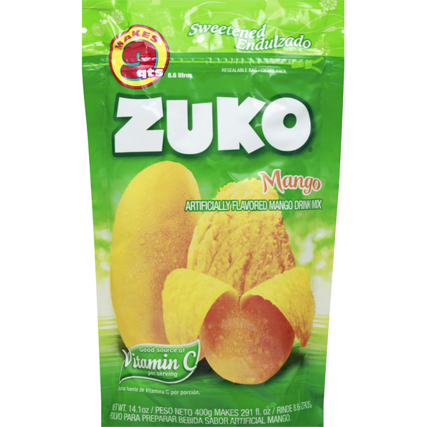 Zuko Drink Mix, Mango (14.1 oz) - Instacart