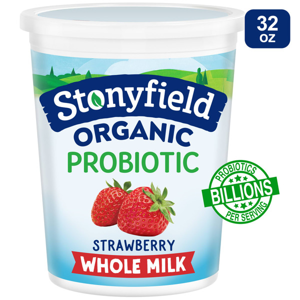 ShopRite Stonyfield Organic Strawberry Whole Milk Probiotic Yogurt Same ...